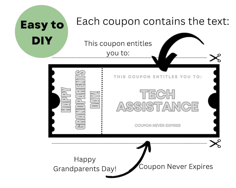 Grandparents Day Printable Coupon Book | Gifts for New Grandparents ...