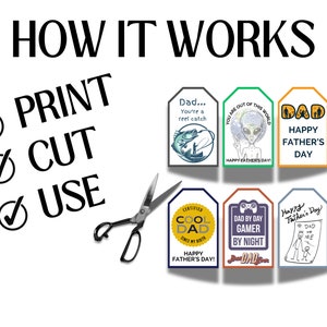 Fathers Day Gift Tags Printable | Best Dad Tag and Goodie Bag Labels ...