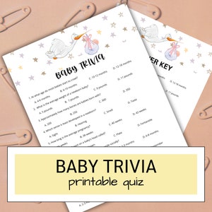 Printable Trivia Answer Sheet for 10 Questions - Etsy