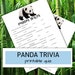 Panda Printable Quiz | Giant Panda Trivia Game | Animal Classroom ...