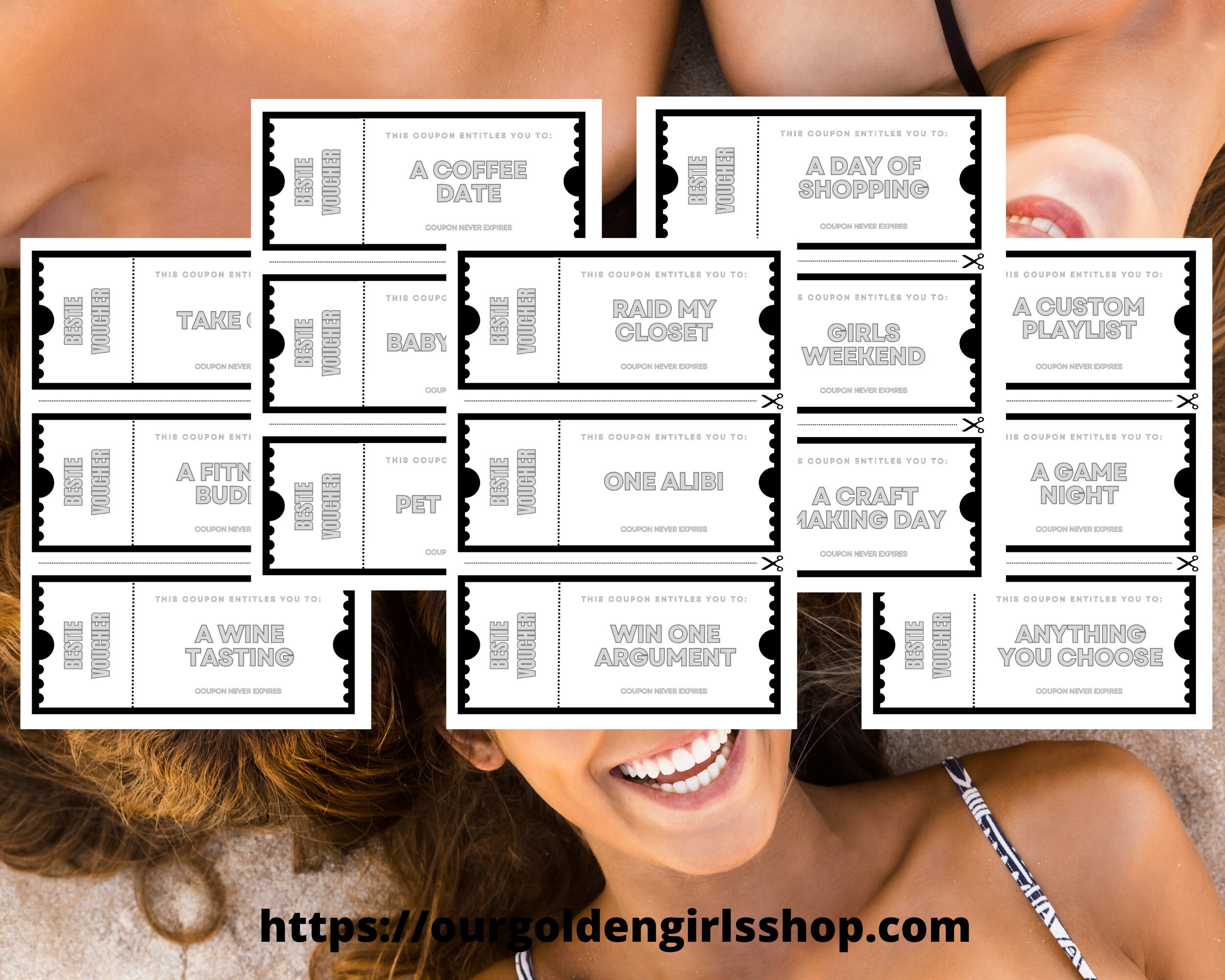 Best Friend Coupon Book | Friendship Coupons | Gift Vouchers for ...