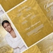 Gold Funeral Program Template: 4-page Memorial Booklet (digital ...