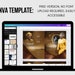 Elegant Brown Funeral Program Template: Yellow Cloud Design (digital ...