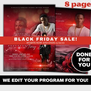 Gold Magazine Vogue Style Memorial Program Gq Men's Style Funeral ...