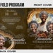 Elegant Funeral Program Template: Brown Memorial, Celebration of Life ...