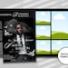 Black Obituary Template: Men's Funeral Program, Celebration of Life ...