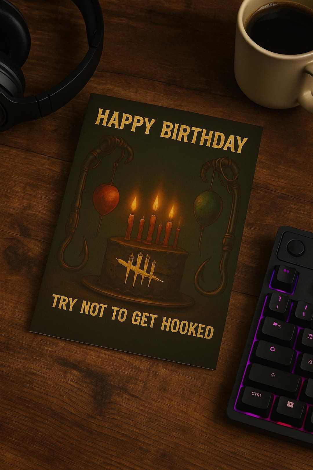 DBD, Horror Birthday Card for Gamers – Funny Card for Horror Fans ...
