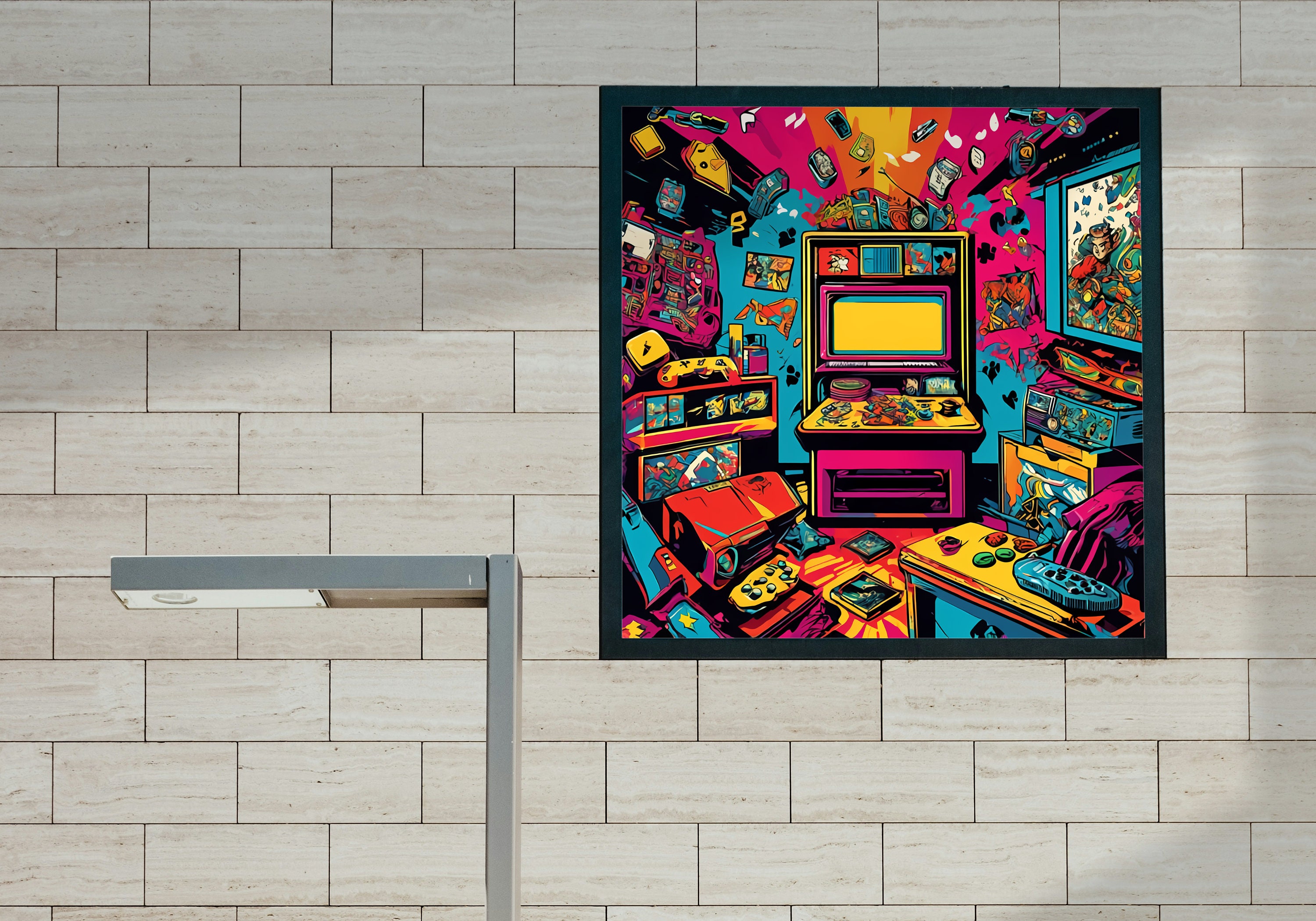 Gaming Poster-digital Gaming Poster -gaming Picture-room-neon Decor ...