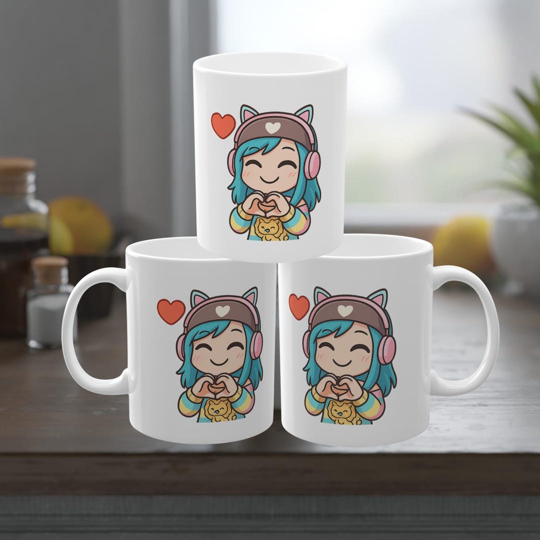 DBD Mug, Feng Min Chibi, Gift for Friend, Dad, Colleague, Best Friend ...