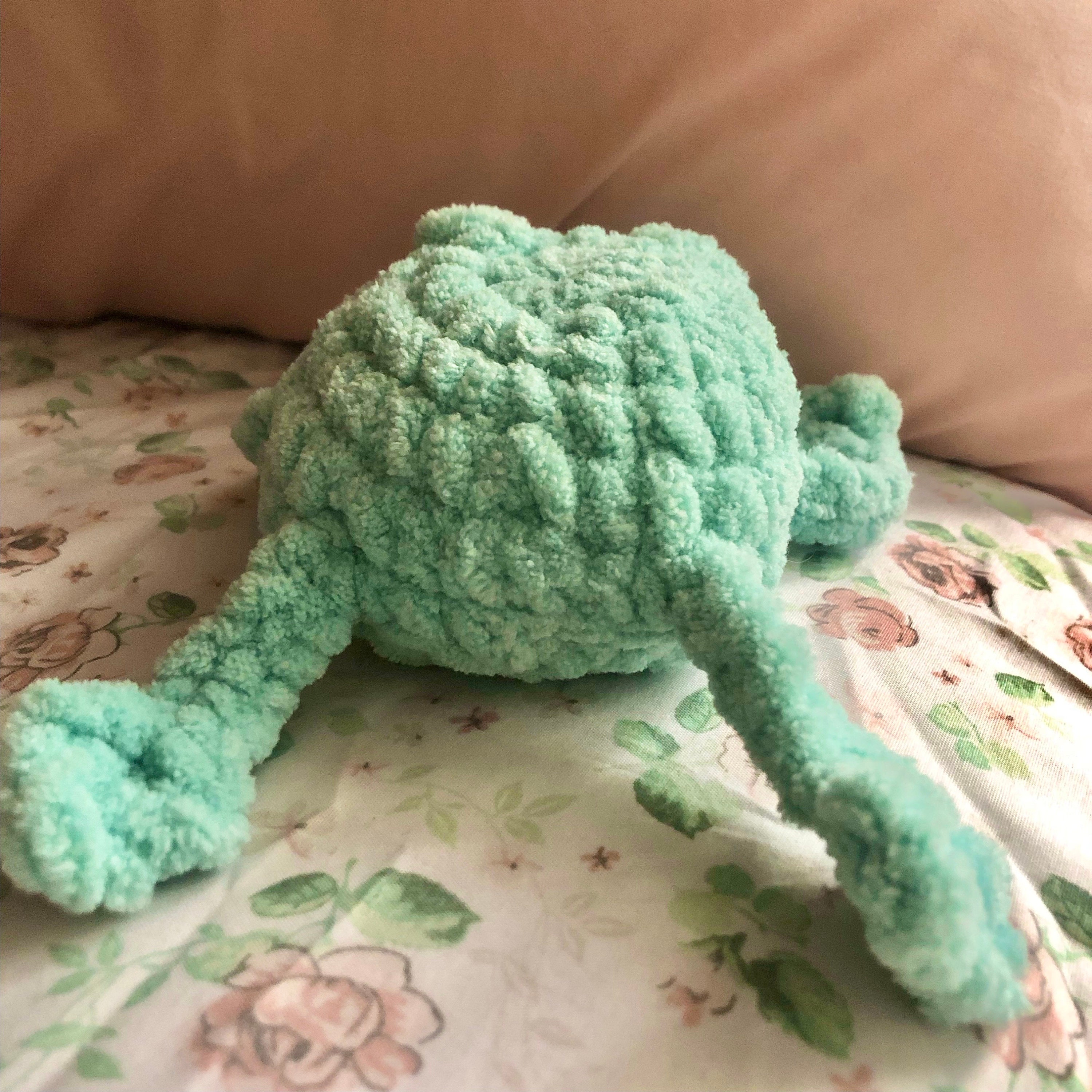Crochet Fluffy Bull-frog Plushie Frog Plush Amigurumi Frog - Etsy