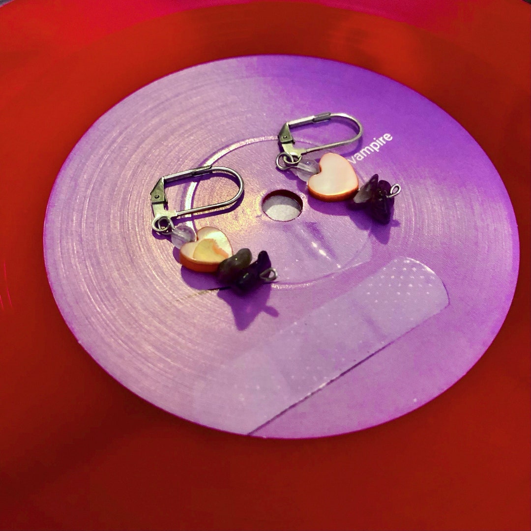 Olivia Rodrigo “vampire” Inspired Stainless Steel, Amethyst, Quartz and ...