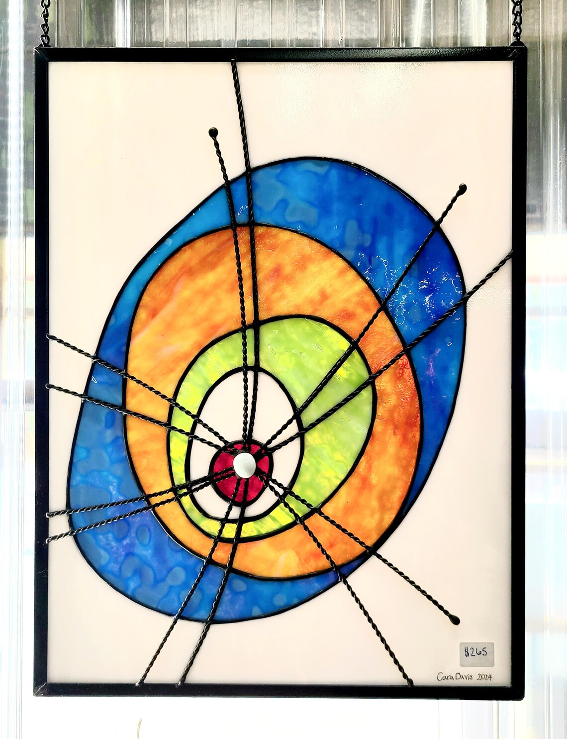 Funky Abstract Mid-century Modern Stained Glass - Etsy