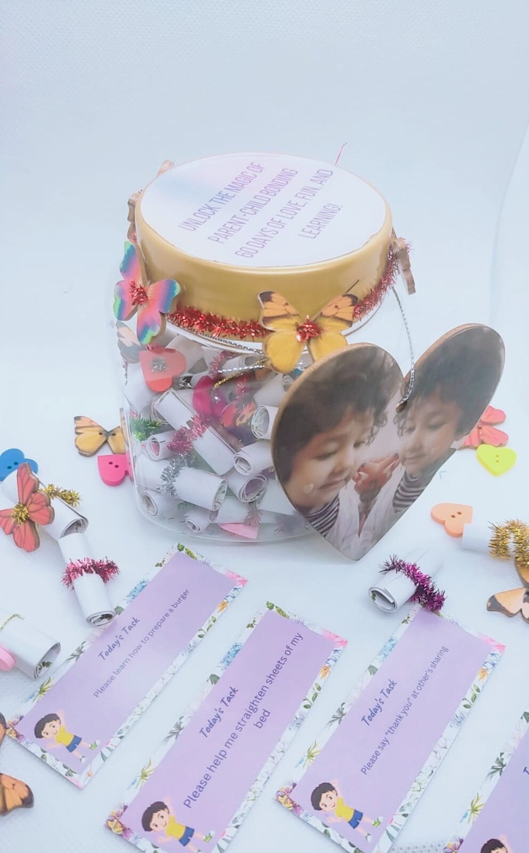 60 Days Task to Children Love Jar Kids Task Jar children's Daily Tasks ...