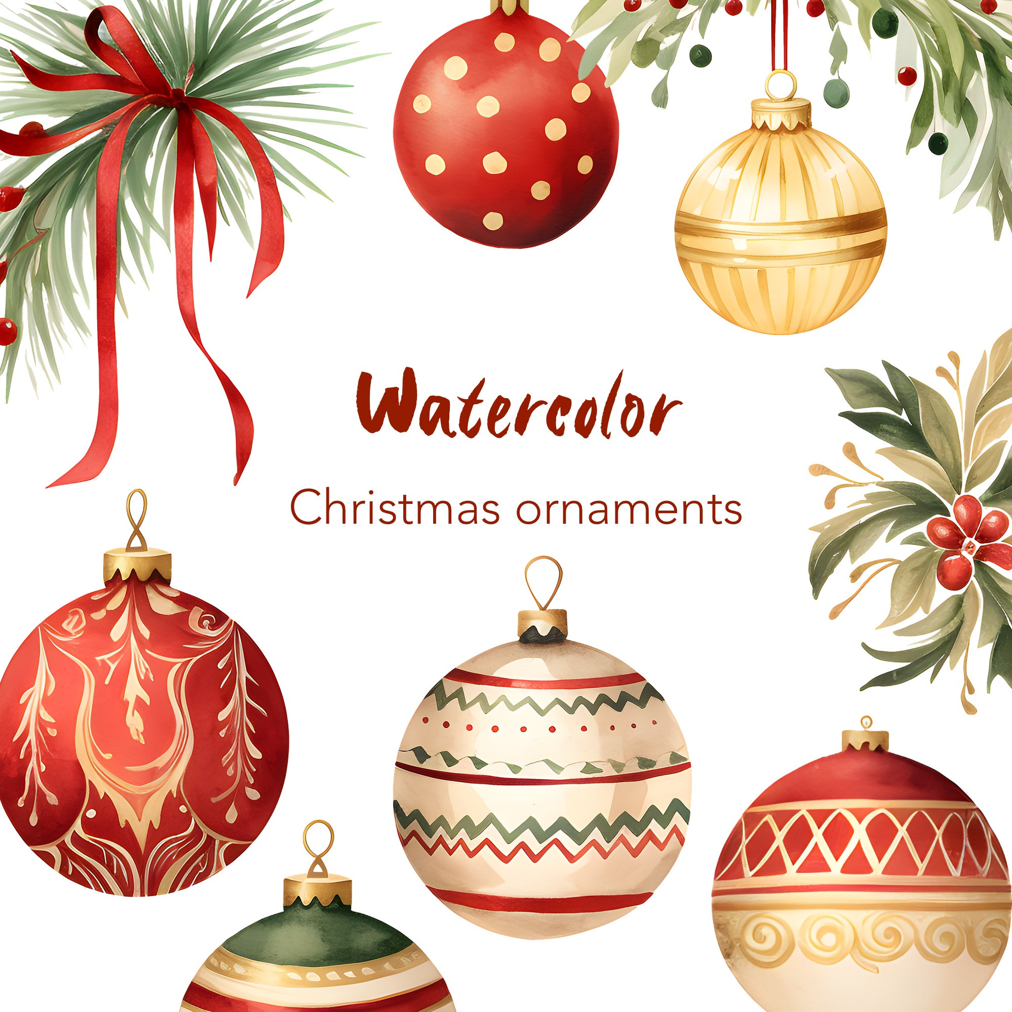 Clip Art Christmas Ornaments