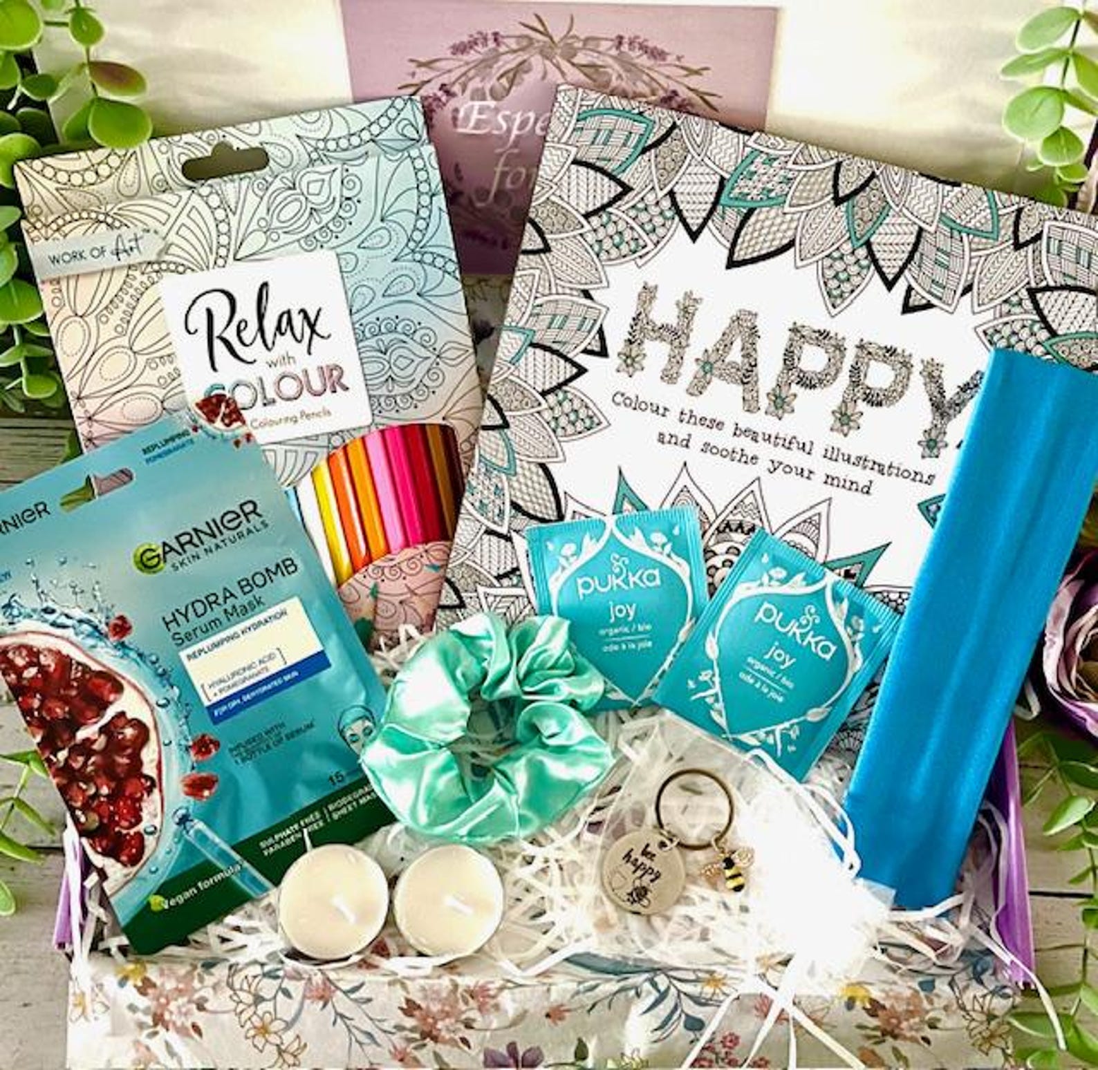 Adult Colouring Book Gift Set, Adult Colouring Hamper, Art Therapy Gift ...