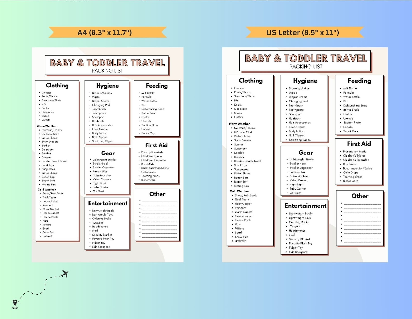 The Ultimate Packing List for Baby & Toddler Travel | Printable ...