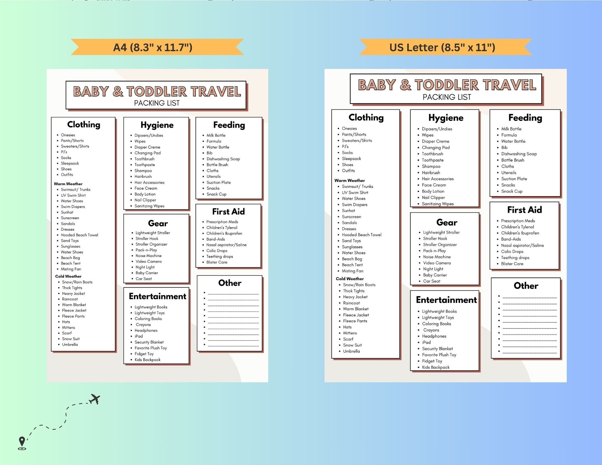 The Ultimate Packing List for Baby & Toddler Travel | Printable ...