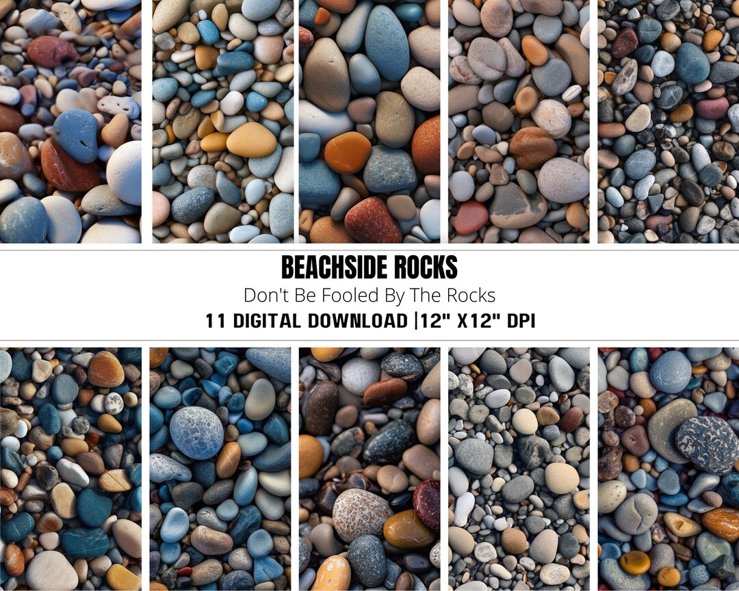 Boho Digital Paper, Seamless Background, Beach Patterns, Premade Beachy ...