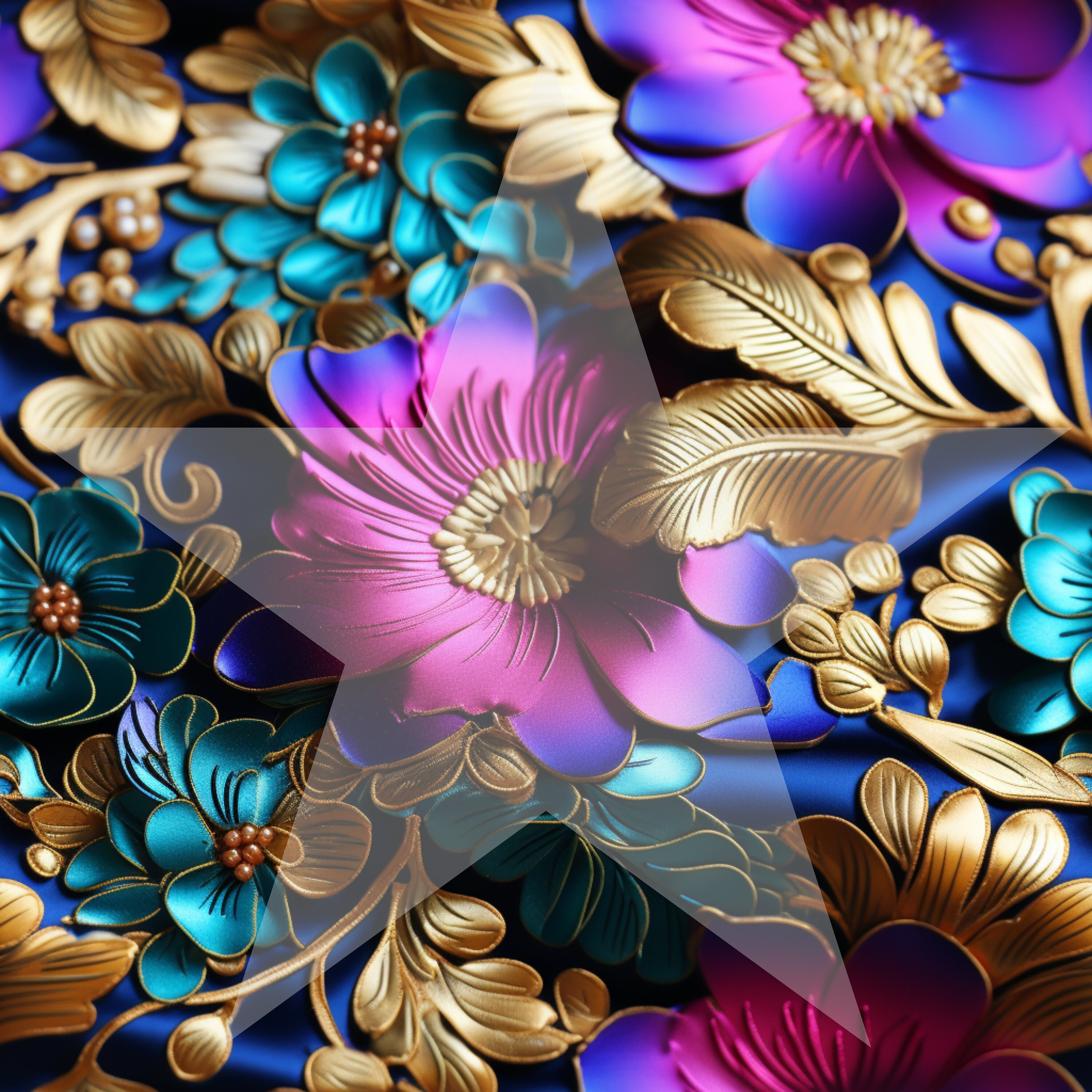 Boho Digital Paper, Seamless Background, Floral Patterns, Premade India ...