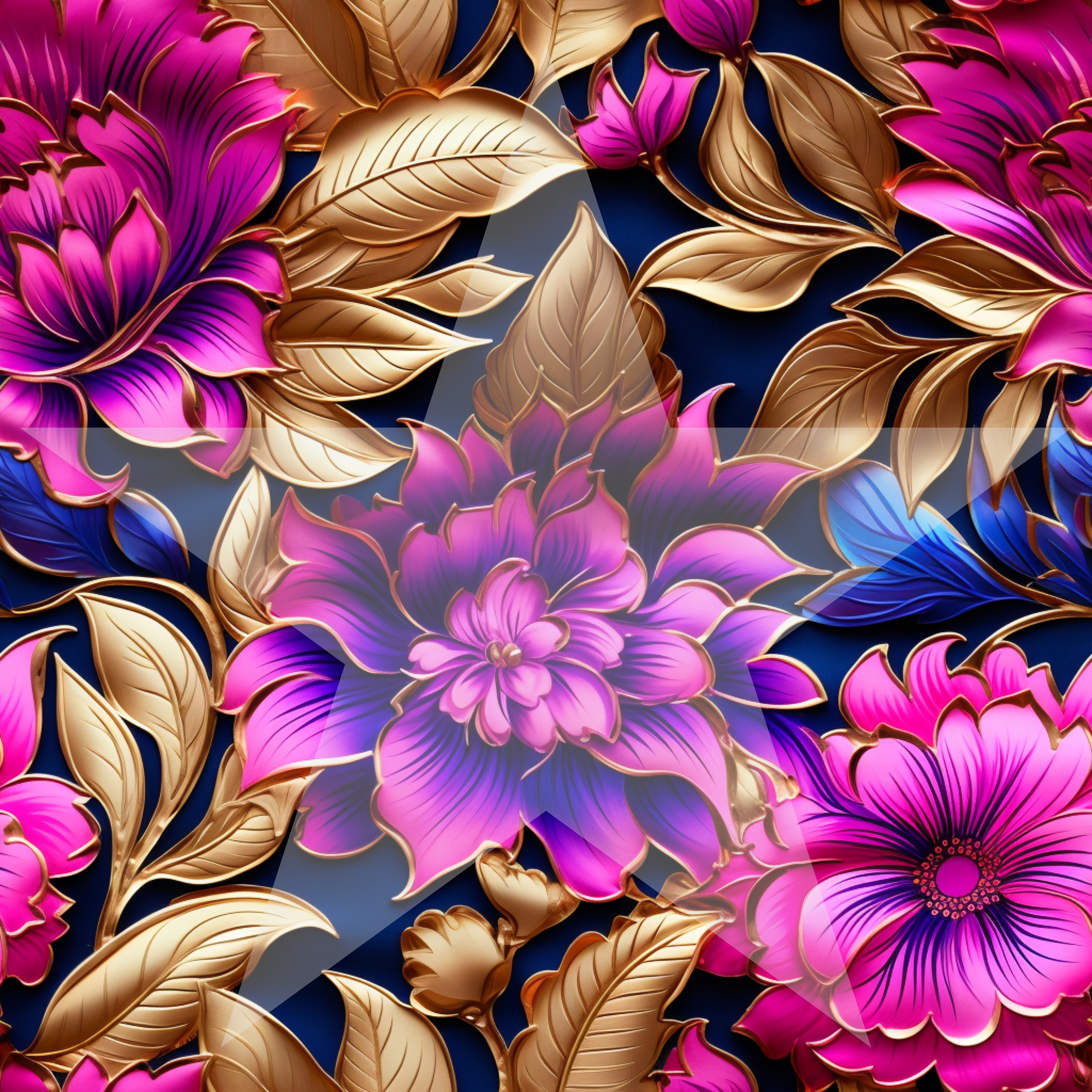Boho Digital Paper, Seamless Background, Floral Patterns, Premade India ...