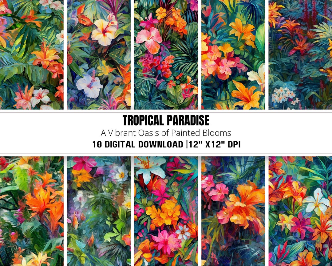 Premade Clipart, Watercolor Floral, Digital Papers, Digital Paper Pack ...