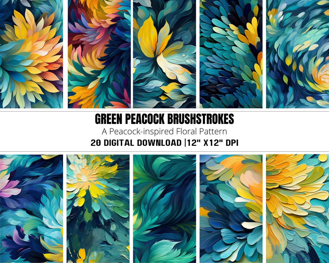 Boho Digital Paper, Seamless Background, Floral Patterns, Premade ...