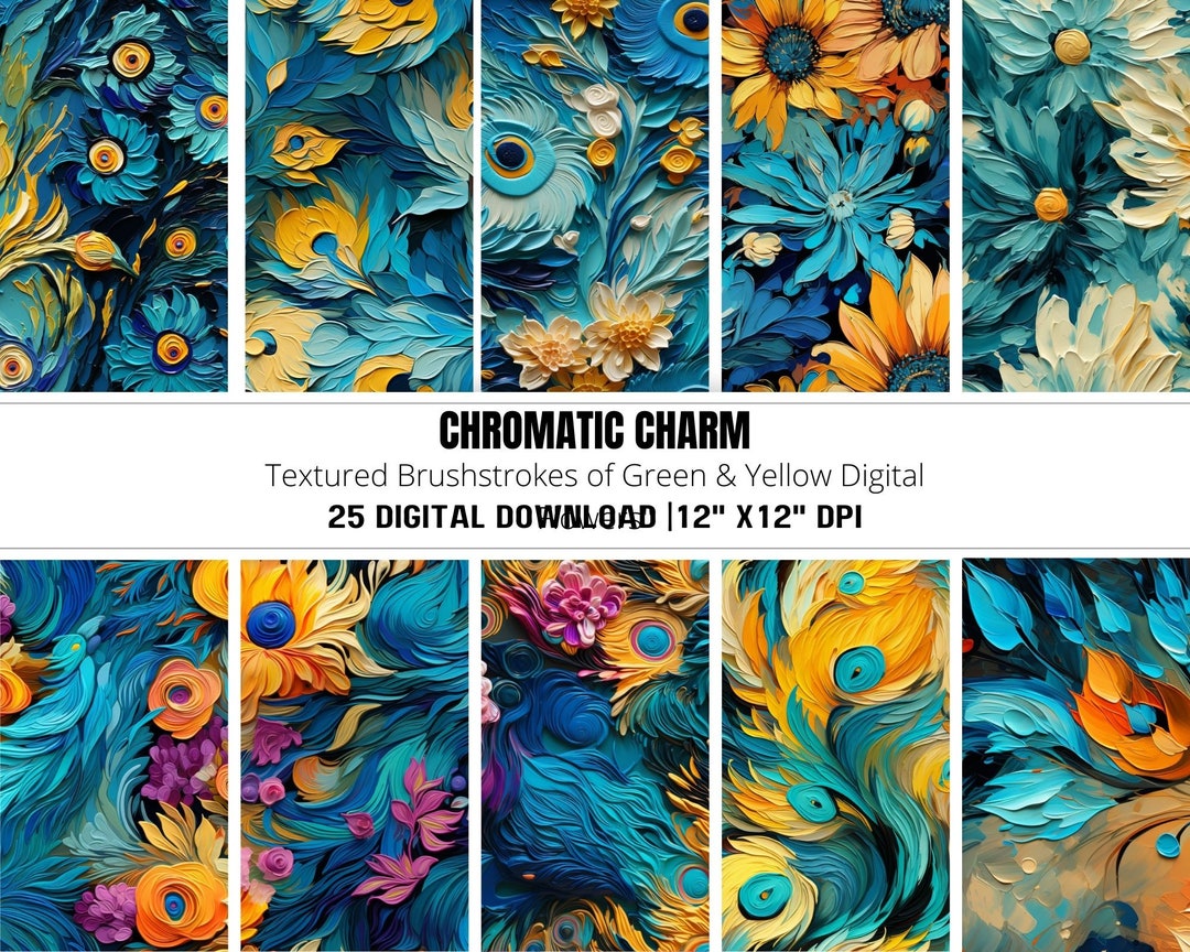 Boho Digital Paper, Seamless Background, Floral Patterns, Premade Wild ...