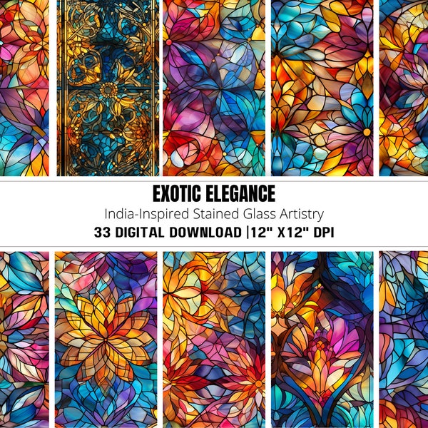 Stained Glass Kaleidoscope Pattern - Etsy