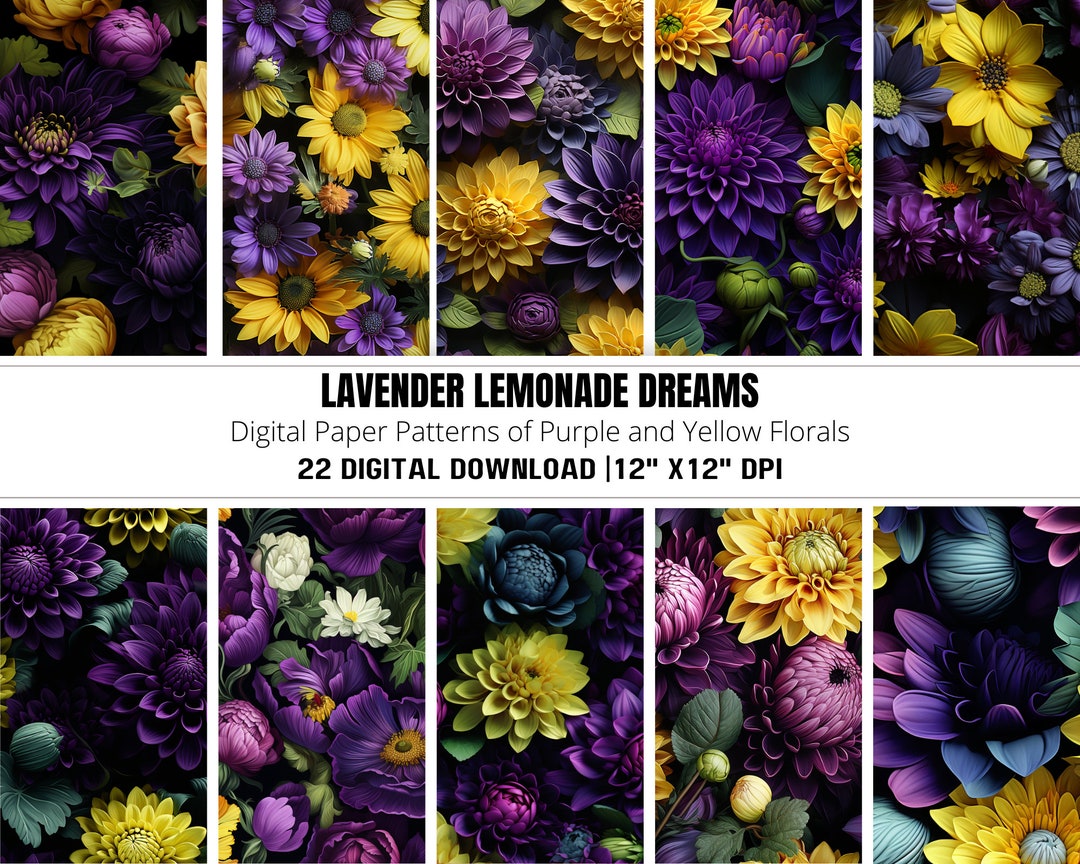 Boho Digital Paper, Seamless Background, Floral Patterns, Premade ...