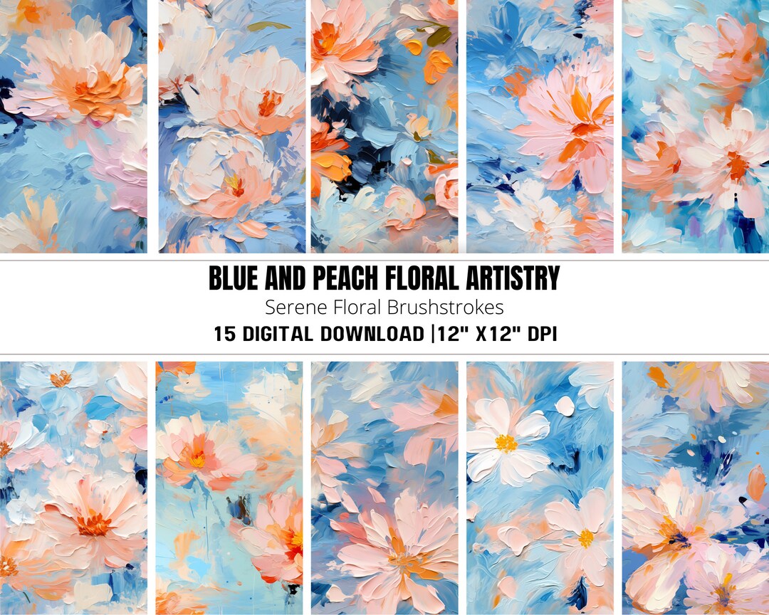 Boho Digital Paper, Seamless Background, Floral Patterns, Premade Wild ...