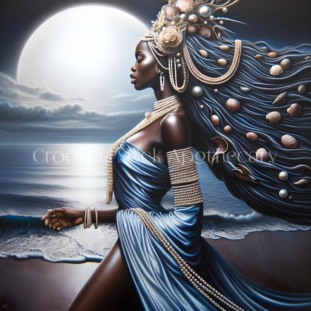 Yemaya, Orisha, Yoruba, Rootwork, Hoodoo, Voodoo, Digital Artwork ...