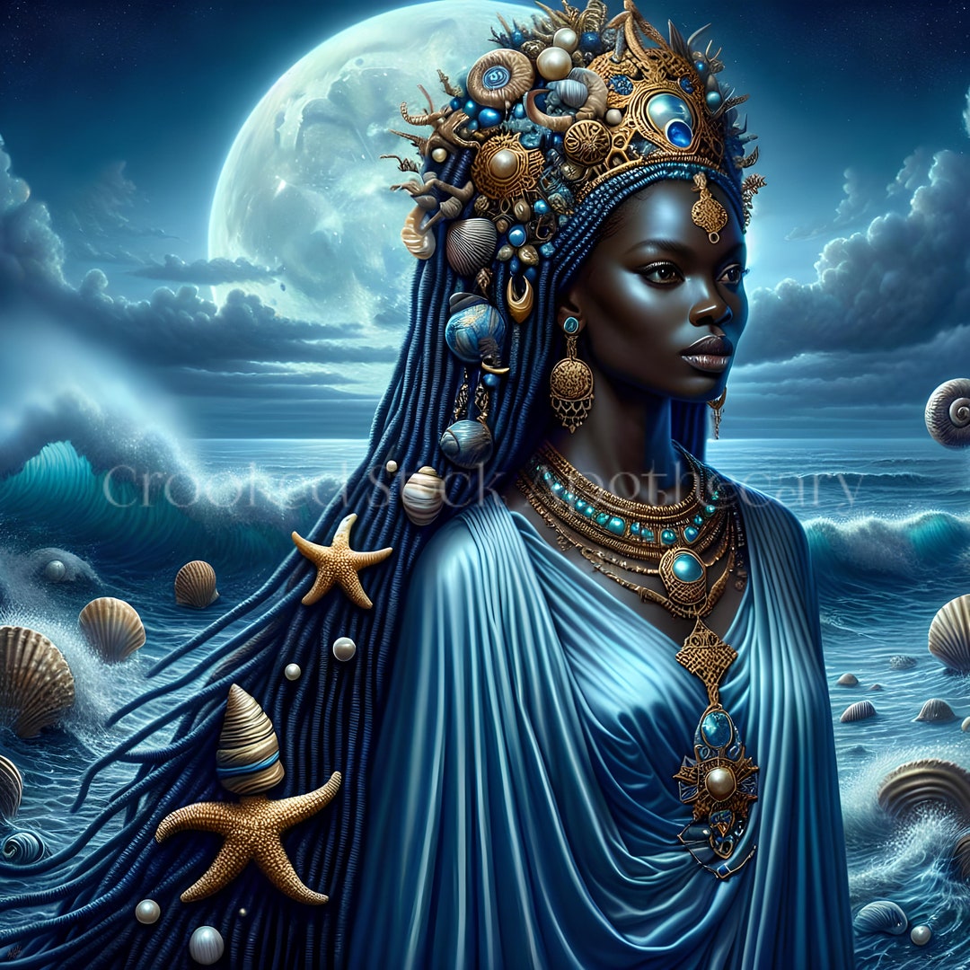 Yemaya, Orisha, Yoruba, Rootwork, Hoodoo, Voodoo, Digital Artwork ...