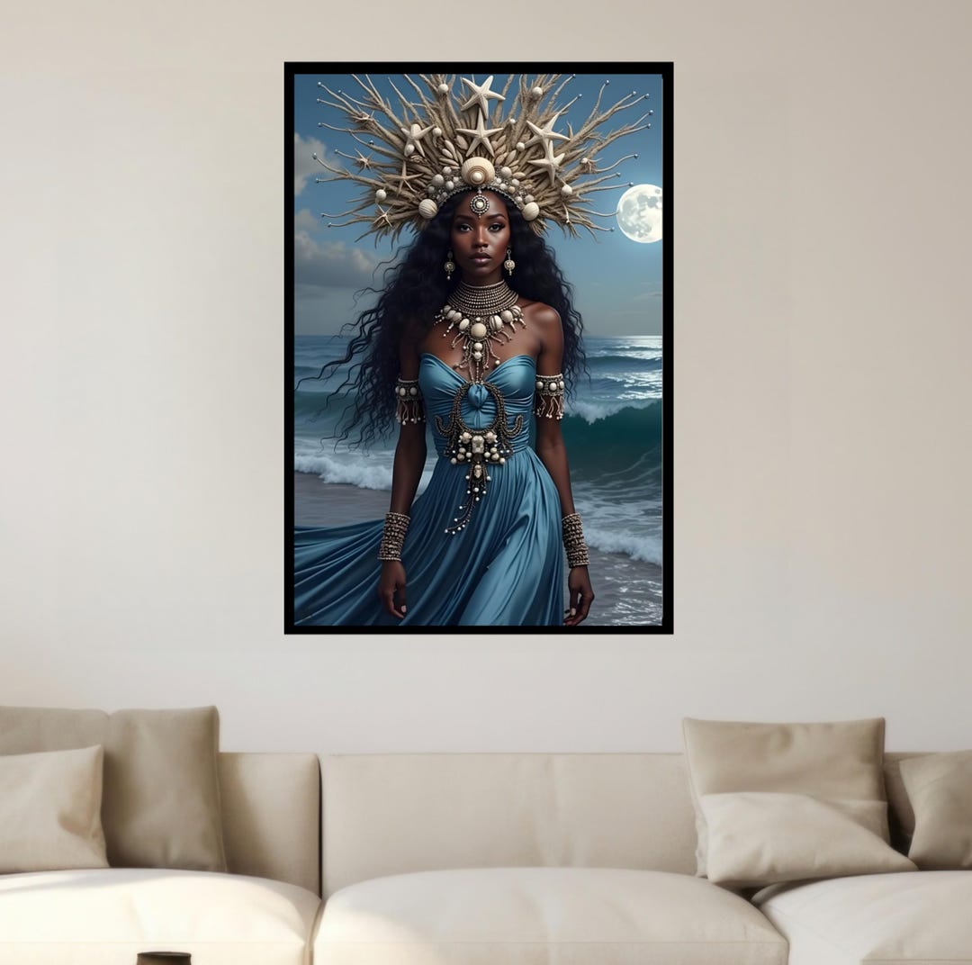 Yemaya Poster, Orisha, Yoruba, Rootwork, Hoodoo, Voodoo, Digital ...