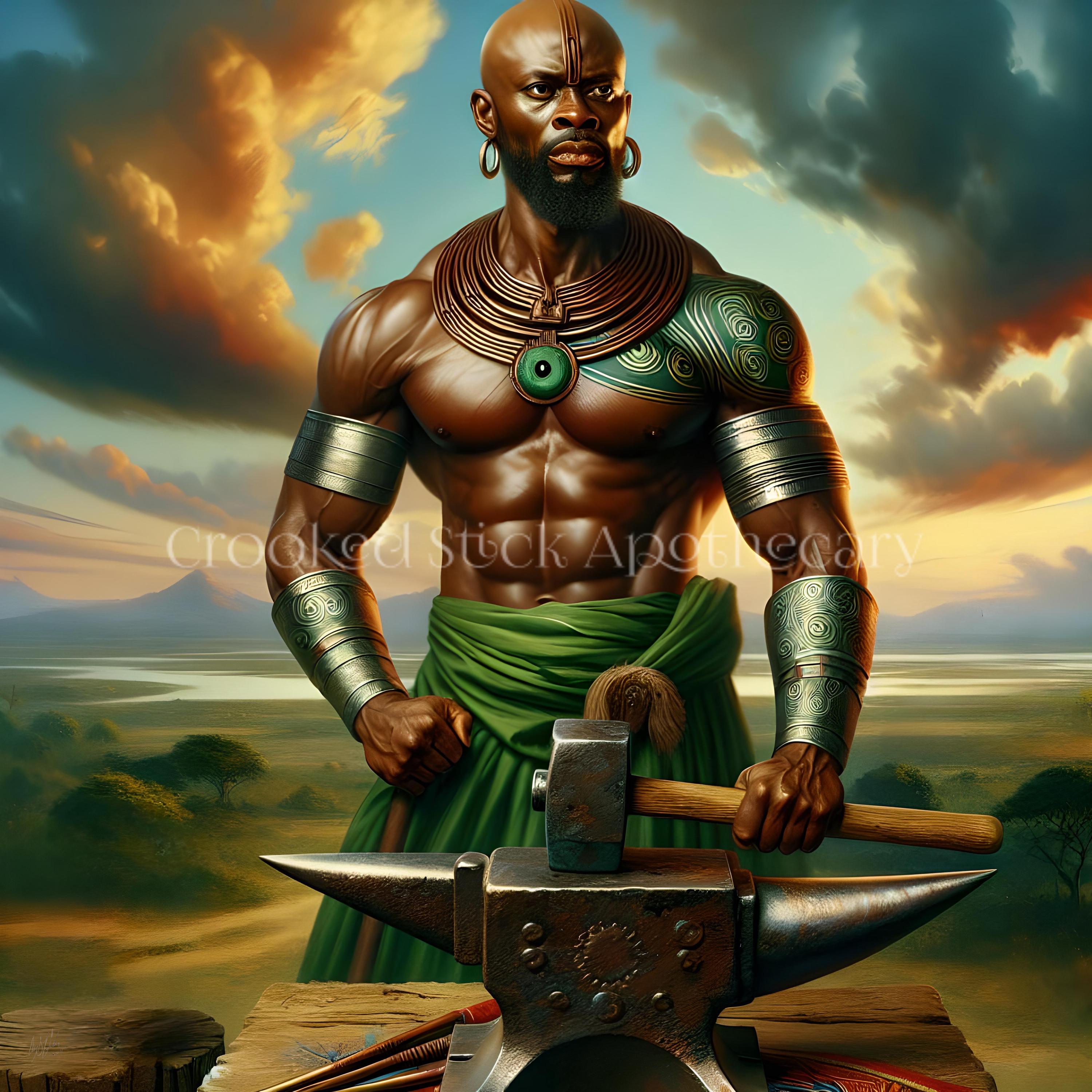 Ogun, Orisha, Yoruba, Ifá, 7 African Powers, Rootwork, Hoodoo, Voodoo ...