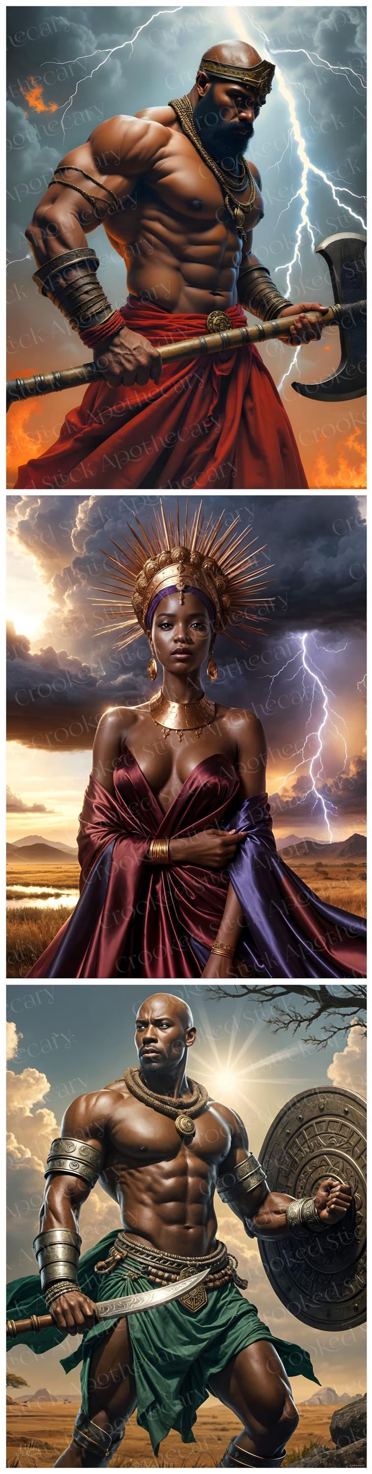 Seven African Powers Orisha Art Print (digital Download) - Etsy