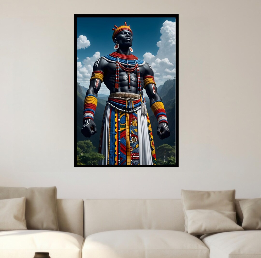 Osun Poster, Surrealism, Ozun, Orisha, Yoruba, Rootwork, Hoodoo, Voodoo ...