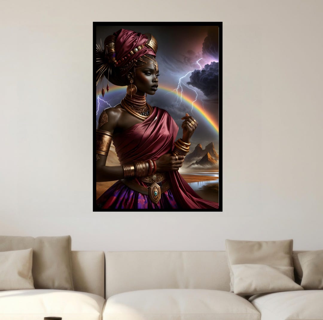 Oya Poster, Orisha, Yoruba, Rootwork, Hoodoo, Voodoo, Digital Artwork ...