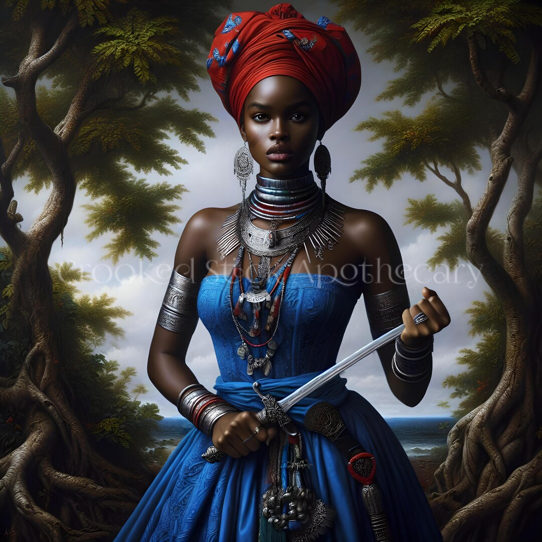 Erzulie Dantor, Ezili Danto, Loa, Rootwork, Hoodoo, Voodoo, Digital ...