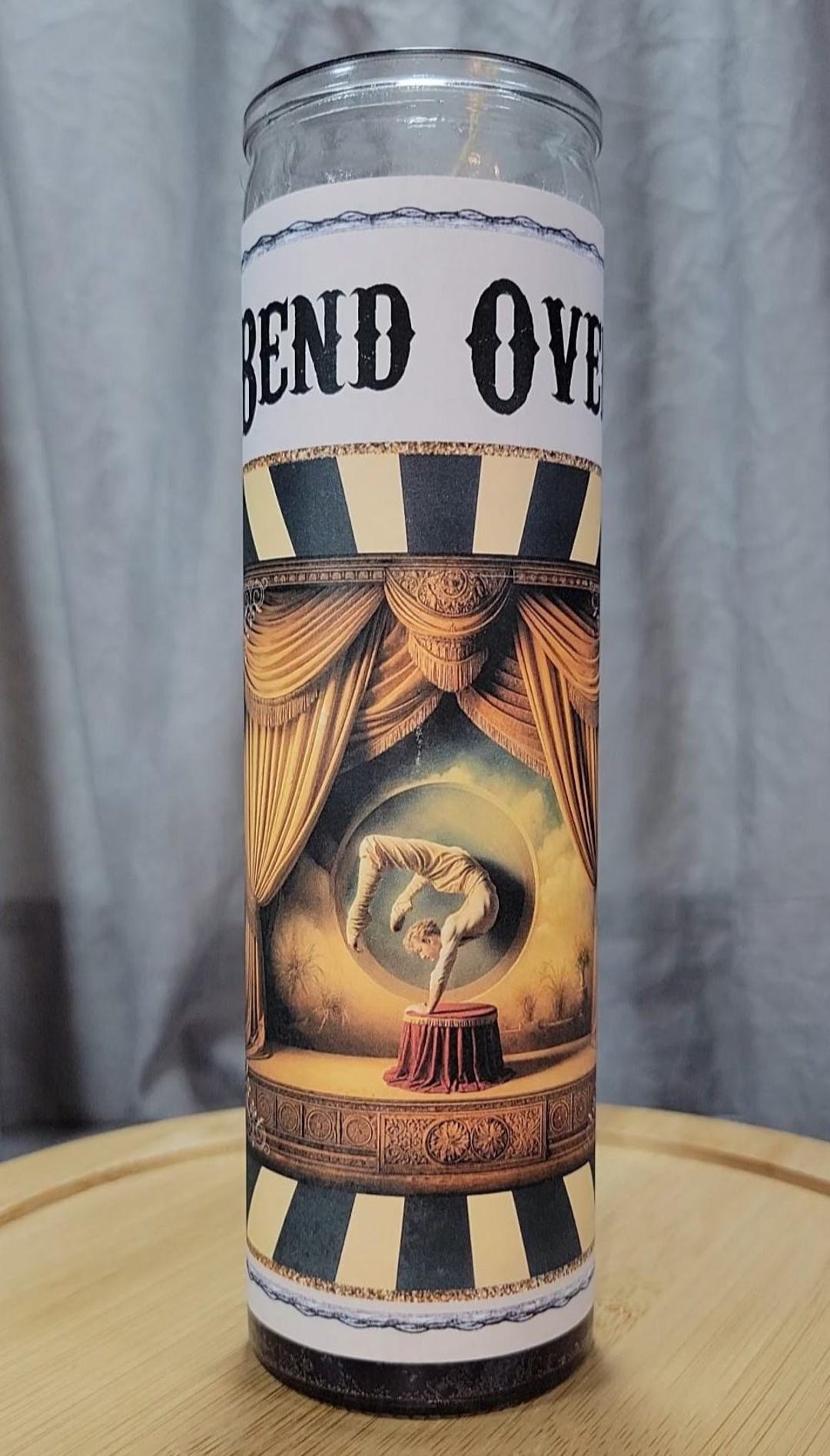 Bend Over 02 7-day Fixed Glass Candle, Prayer Candle, Hoodoo, Voodoo ...