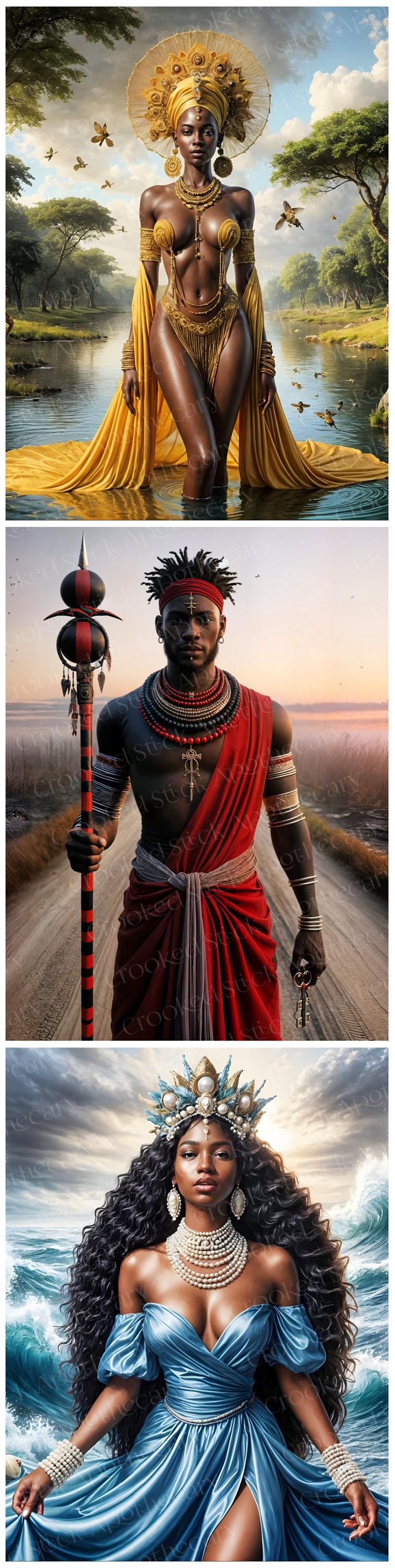 Seven African Powers Orisha Art Print (digital Download) - Etsy