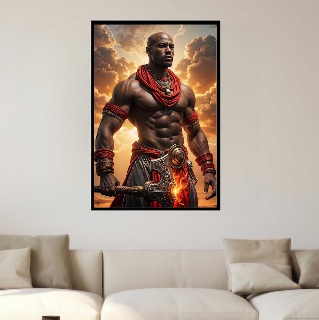 Chango Poster: Orisha Yoruba God Artwork (digital Download) - Etsy