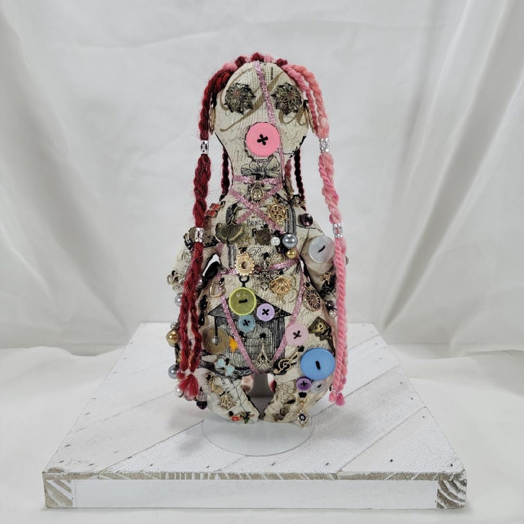 Juju Doll Cream With Birdhouse Print - Etsy