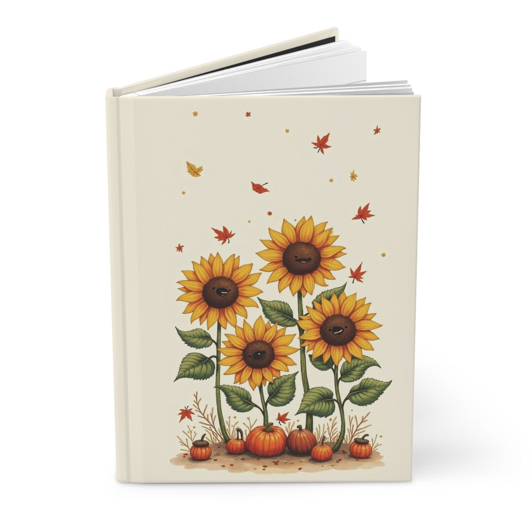 Floral Notebook, Perforated Pages, Autumn Sunflowers, Fall Flowers ...