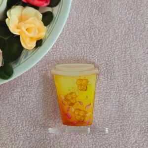 Kawaii Combee Tea Standee, Kawaii Standee, Drinks, Adorable, Pastel ...