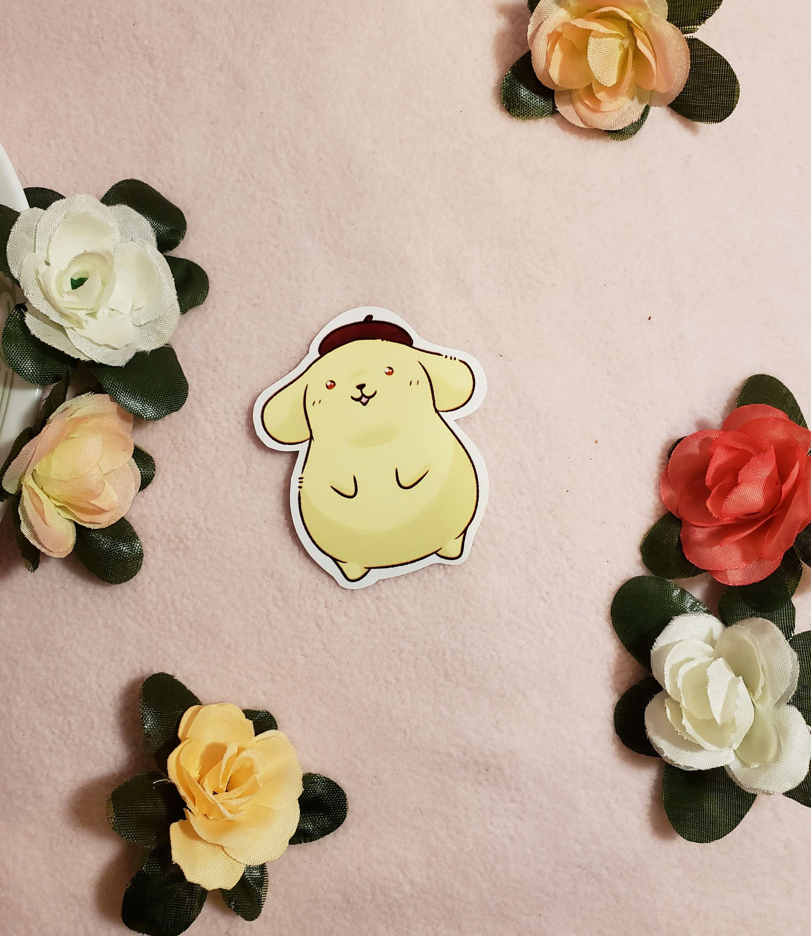 Kawaii Glossy Vinyl Pompompurin Sticker, Kawaii Sticker, Adorable ...