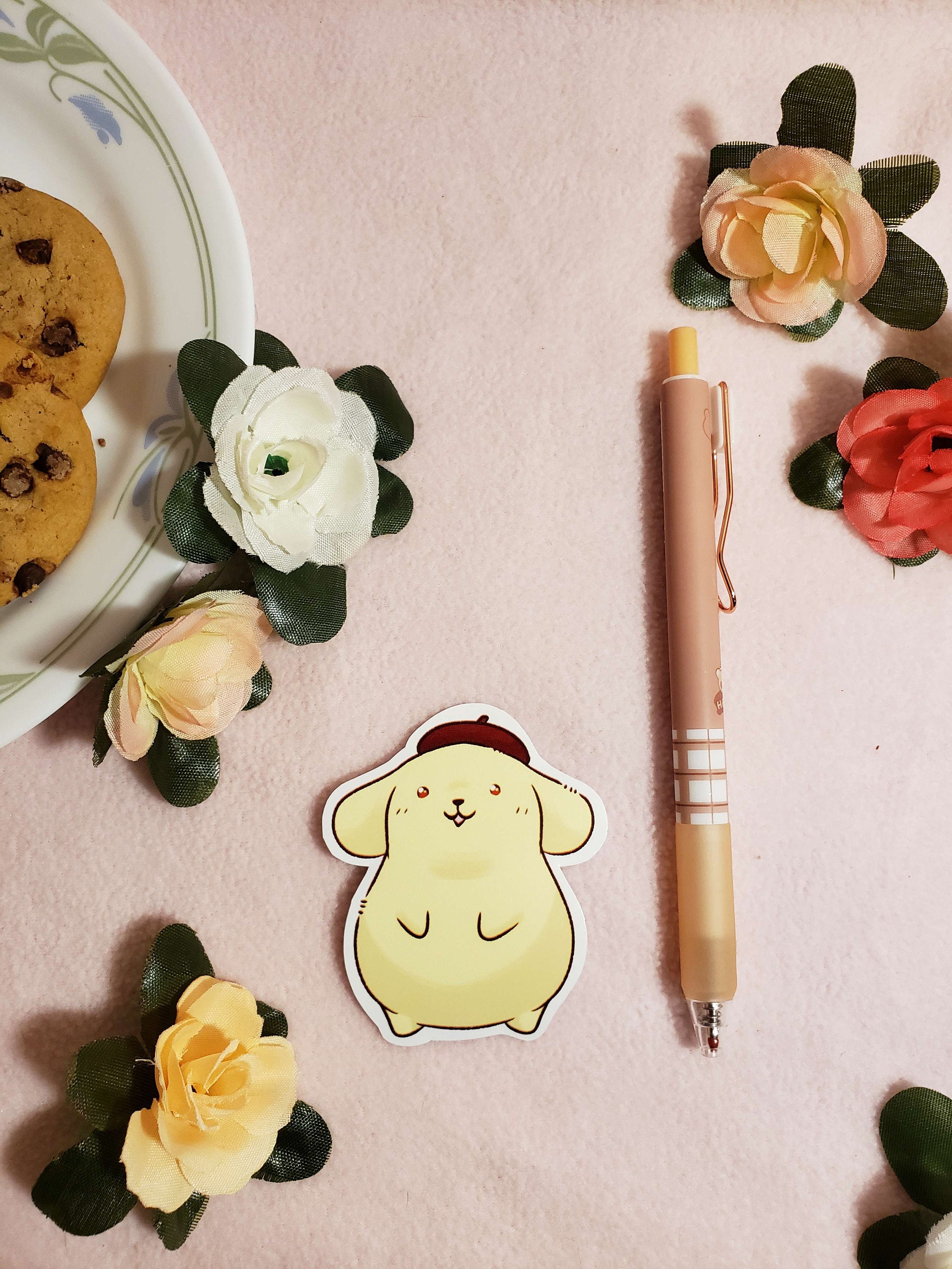 Kawaii Glossy Vinyl Pompompurin Sticker, Kawaii Sticker, Adorable ...