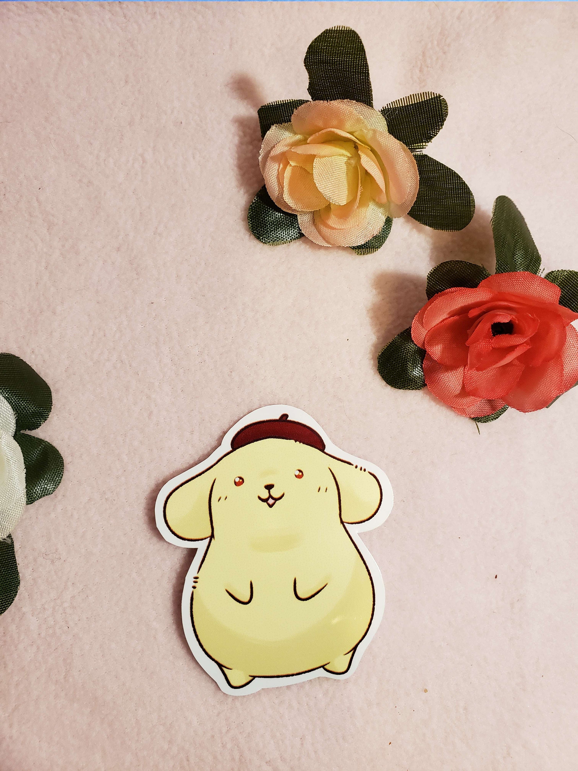 Kawaii Glossy Vinyl Pompompurin Sticker, Kawaii Sticker, Adorable ...