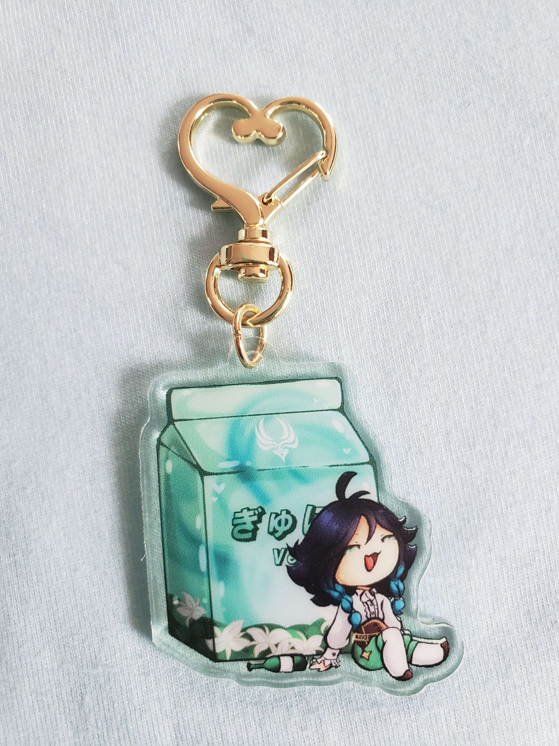 Kawaii Sleeping Venti Keychain, Kawaii Milk Sticker, Milk Carton ...
