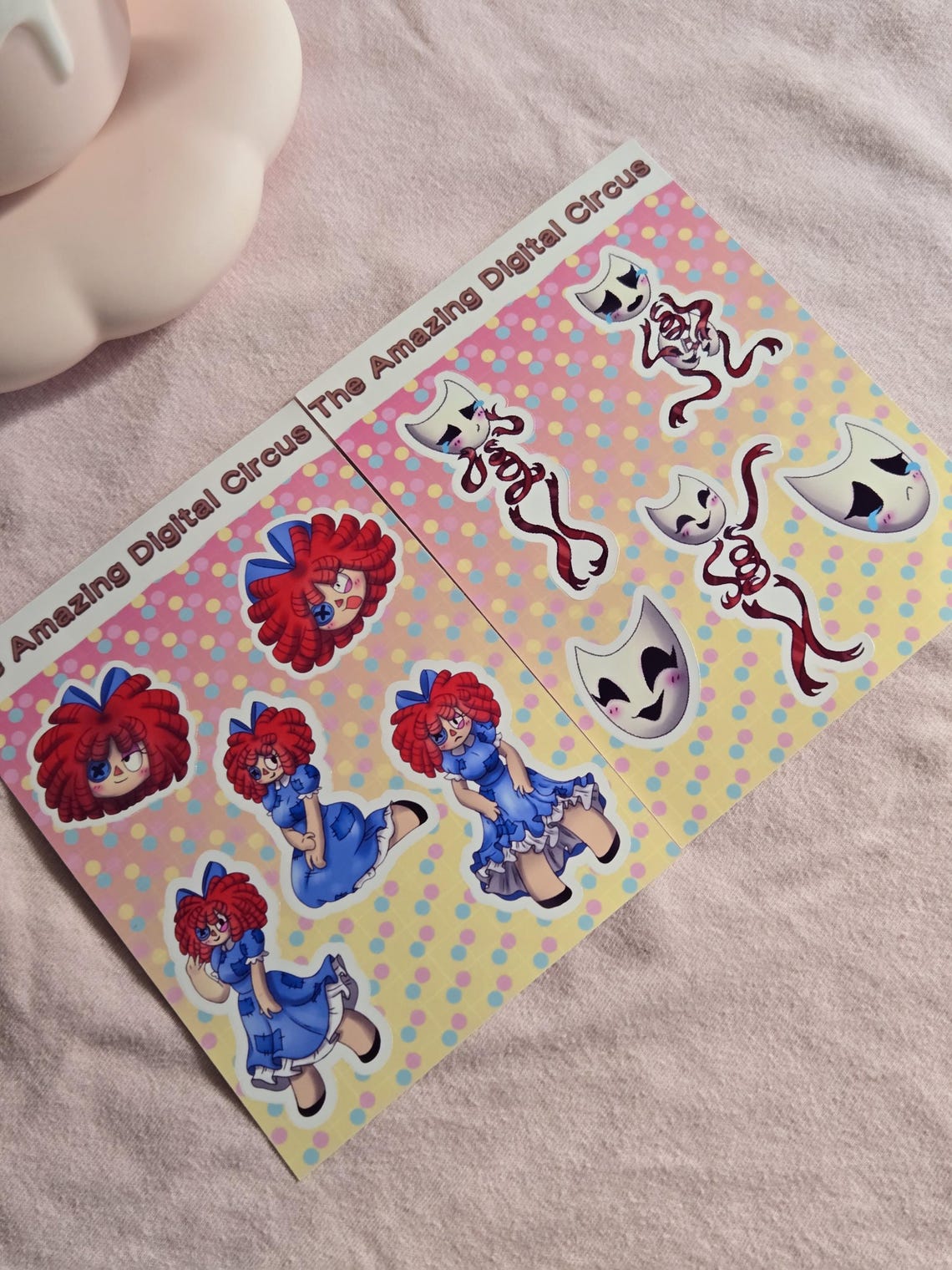 The Amazing Digital Circus Sticker Sheet, Ragatha, Gangle, Adorable ...