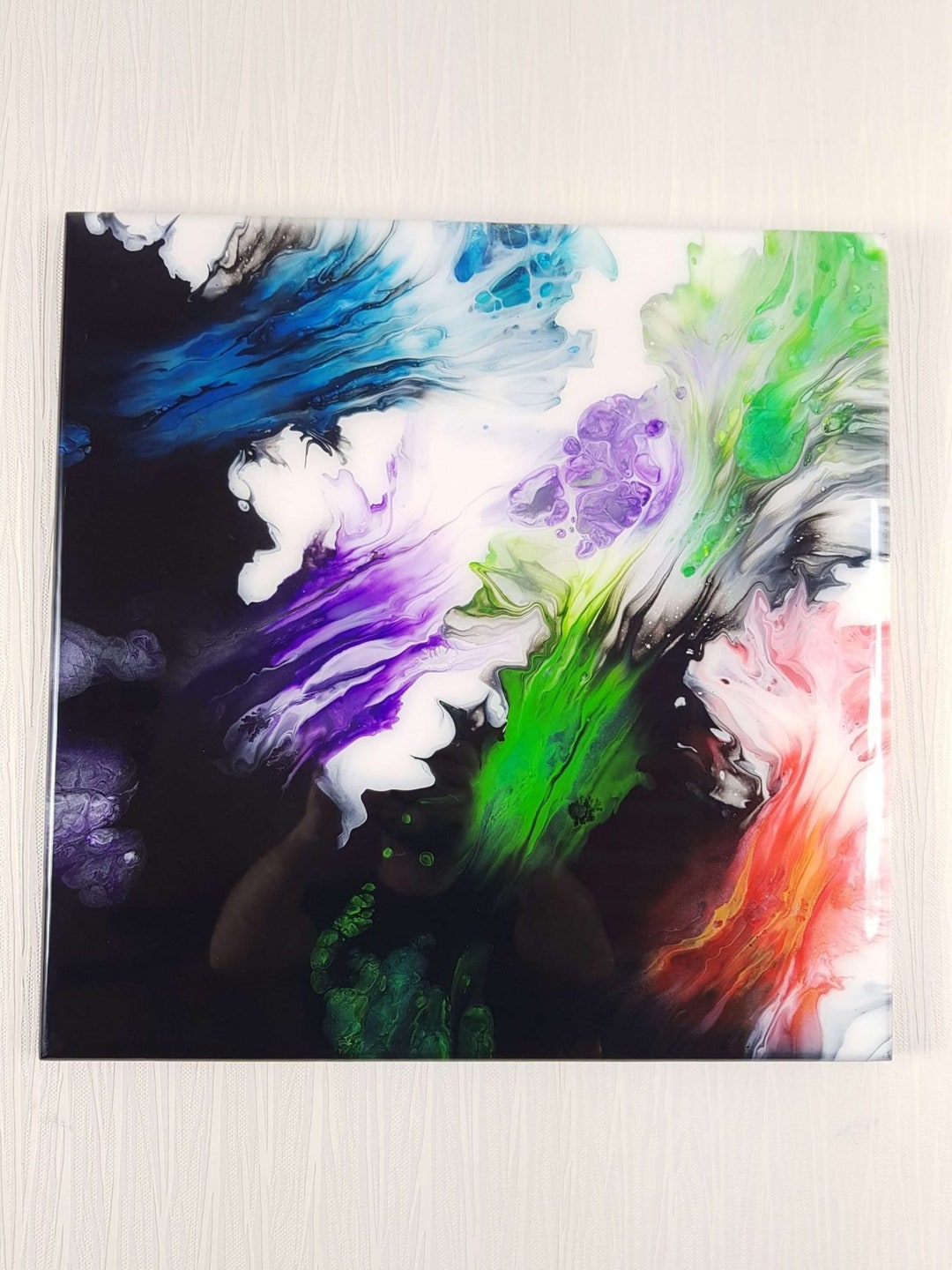 Acryl-epoxy Painting #084 _ 50cm X 50cm - Etsy